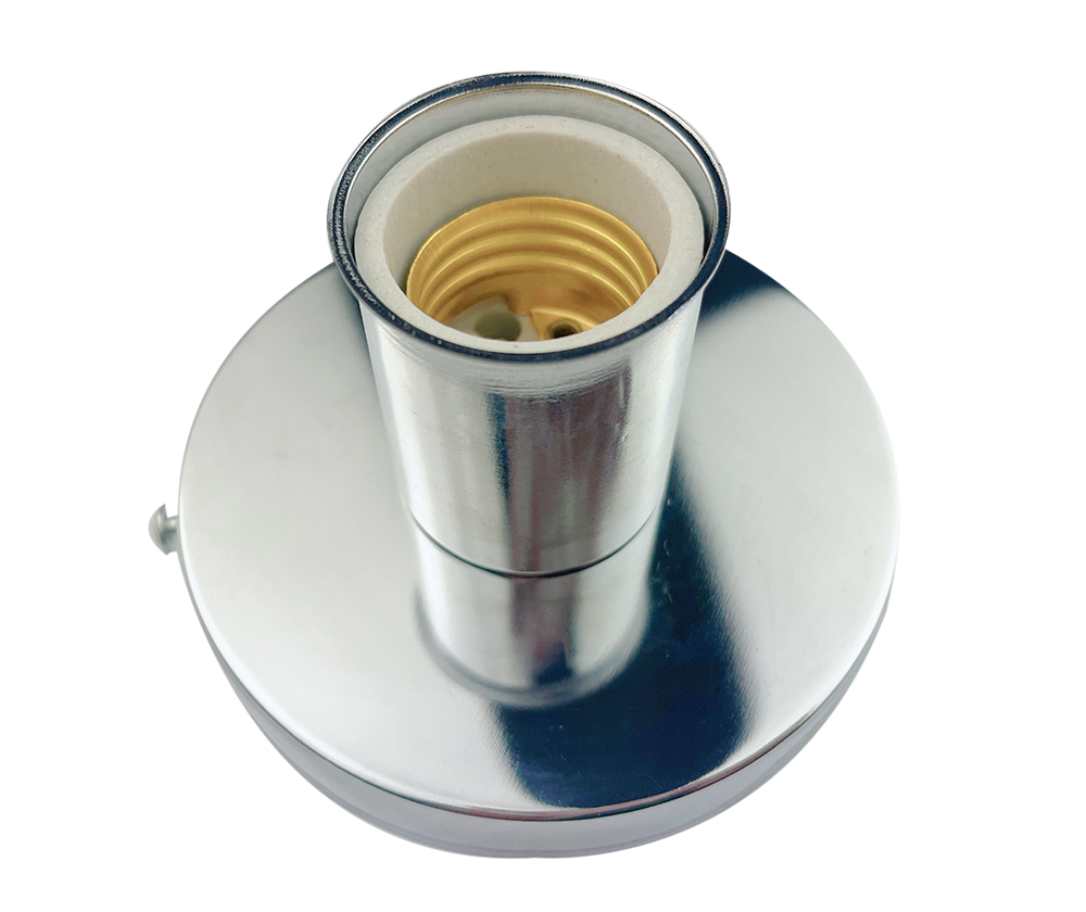 Silver E27 Base Mount Lamp Holder – Ofam Electrical