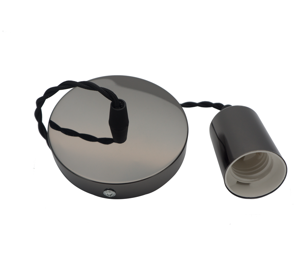 Flat Black Pendant Lamp Holder – Ofam Electrical