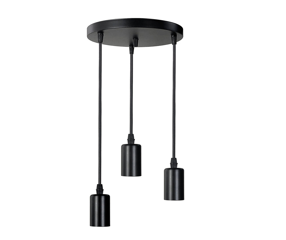 Round 3 Piece Pendant Lamp Holder – Ofam Electrical