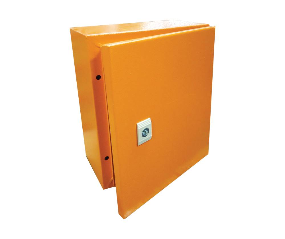 Steel Enclosure - Orange or Grey - IP55 - Large – Ofam Electrical