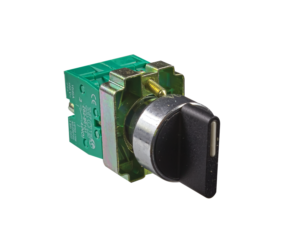 Selector Switch - 3 Positions (Short Handle, 2 NO Black) – Ofam Electrical